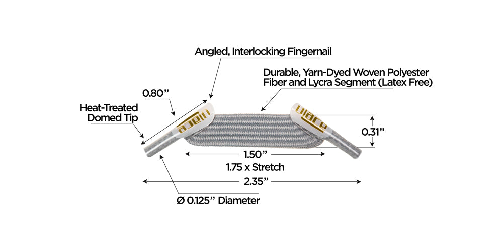 Icy Blue Elastic Shoe Strings - Shorts | uLace
